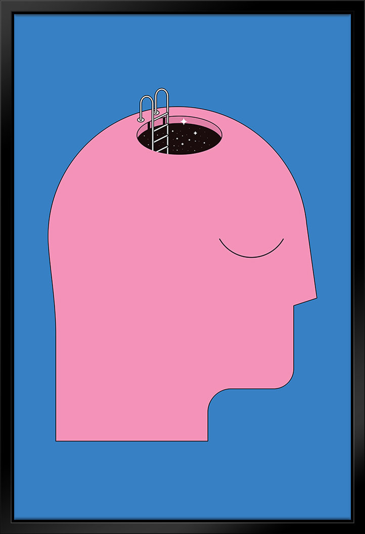 ATX Art Group LLC Keep an Open Mind - Floater Frame Graphic Art on Canvas | Wayfair